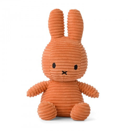 Miffy Sitting Corduroy Plush - Pumpkin - Comforting Gift for Toddlers & Children