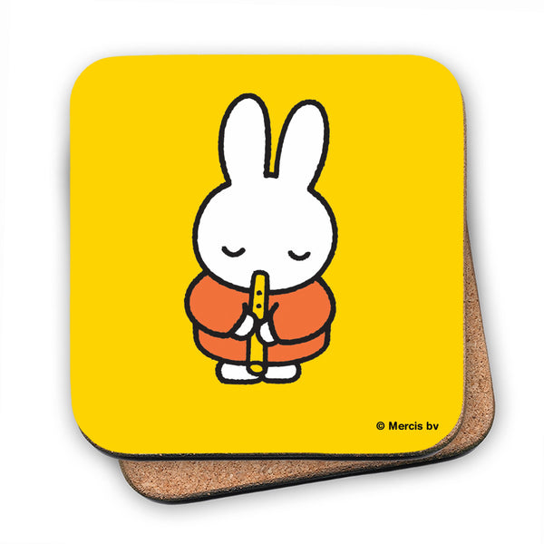 Miffy Playing the Recorder Cork Coaster – Miffy Shop