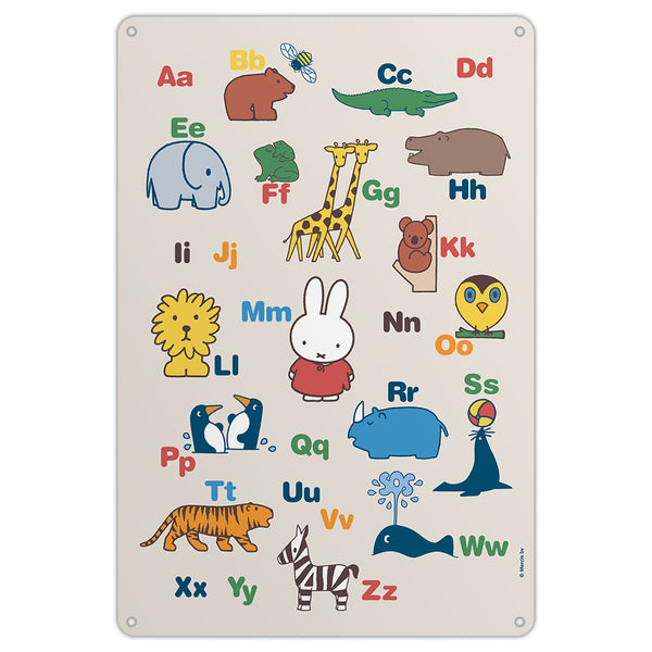 Miffy Alphabet Metal Sign – Miffy Shop