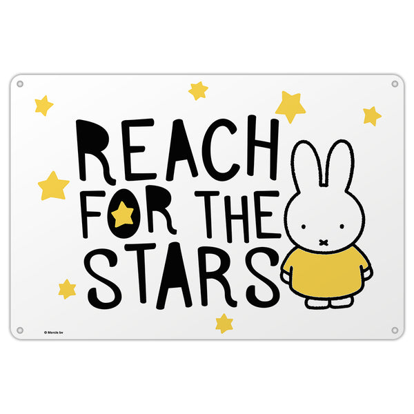 Miffy Reach for the Stars Metal Sign – Miffy Shop